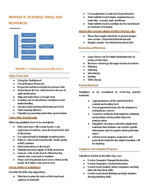 Pstmt M4 Classroom Management - PSTMT LECTURE - YEAR II (PROF. PATRON ...