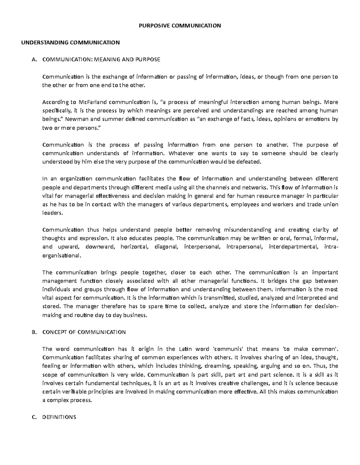 Purposive Communication - PURPOSIVE COMMUNICATION UNDERSTANDING ...