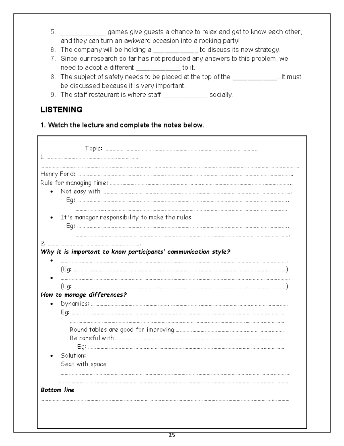 Notetaking 4.1 - take note listen lecture help you improve writing ...