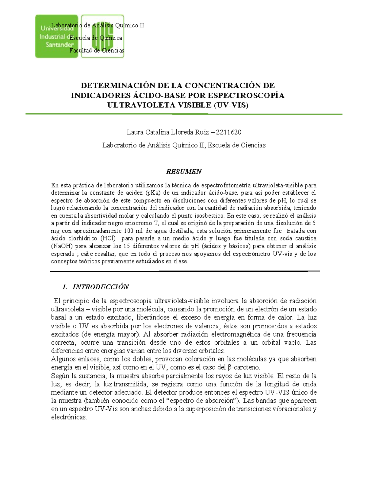 DETERMINACIÓN DE LA CONCENTRACIÓN DE INDICADORES ÁCIDO-BASE POR ...