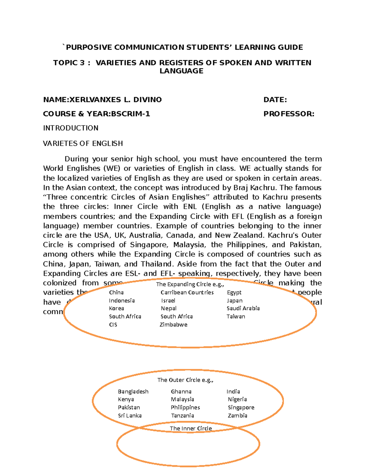 Module 3 Intercultural Communication Lesson 3 Varieties AND Registers ...