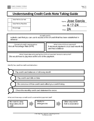 - 6.1 Interactive: Credit Clash - 6 INTERACTIVE: Credit Clash NAME 11/6 ...