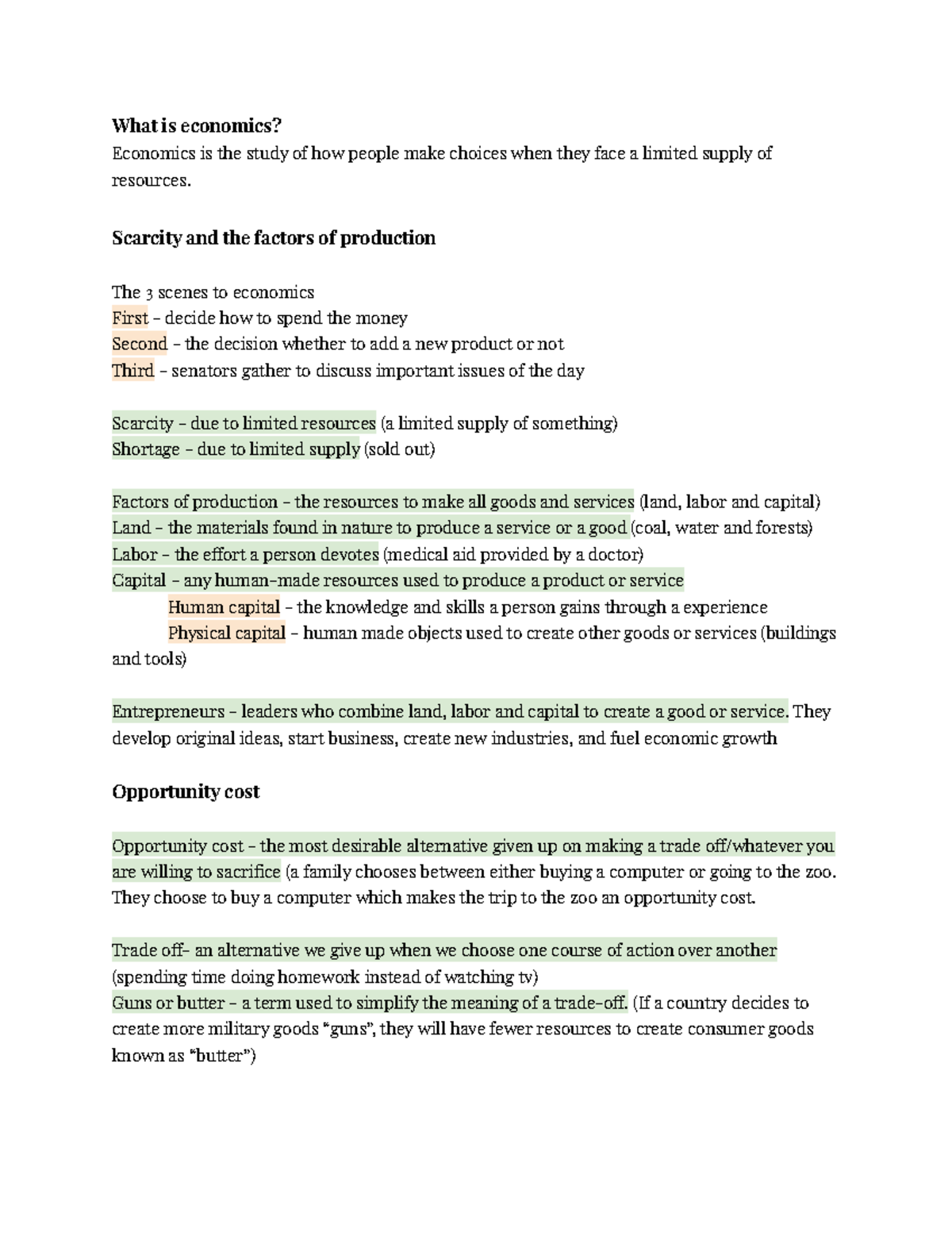 Economics P1 - What is economics - What is economics? Economics is the ...