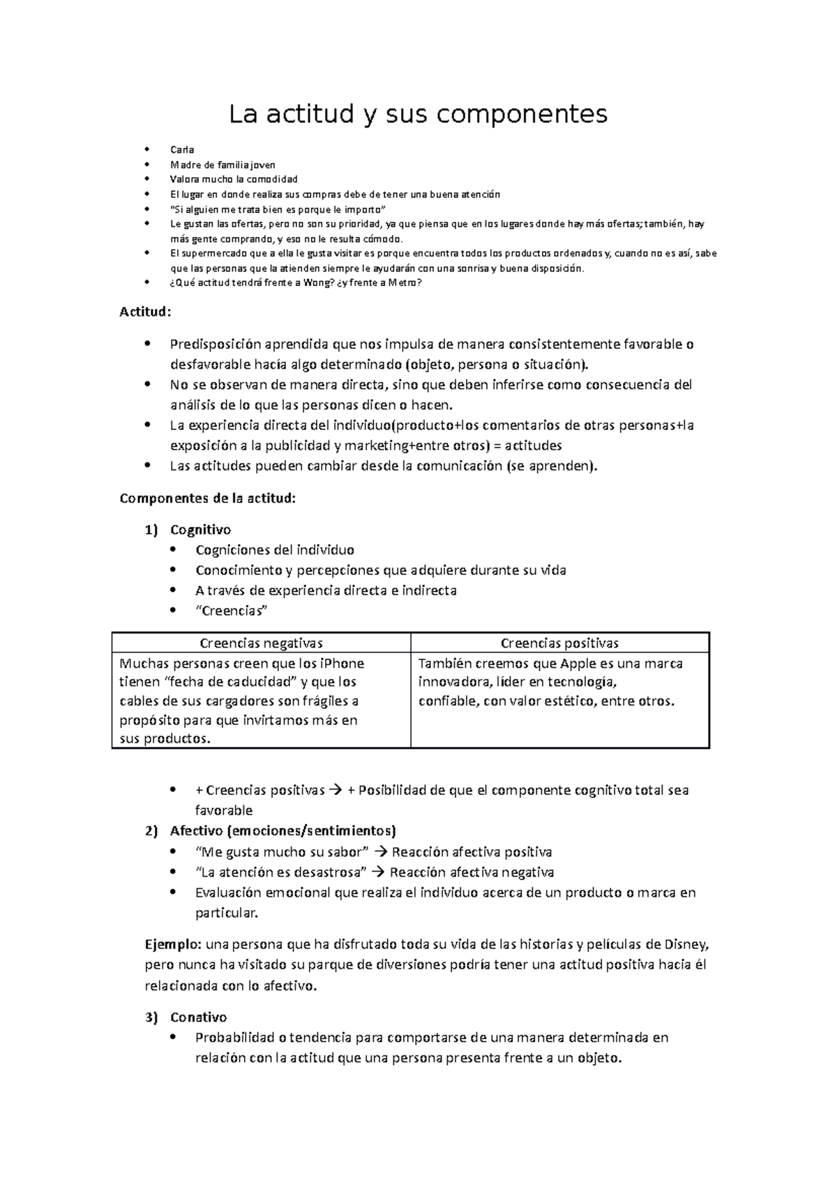 Semana 6 La Actitud Y Sus Componentes La Actitud Y Sus Componentes