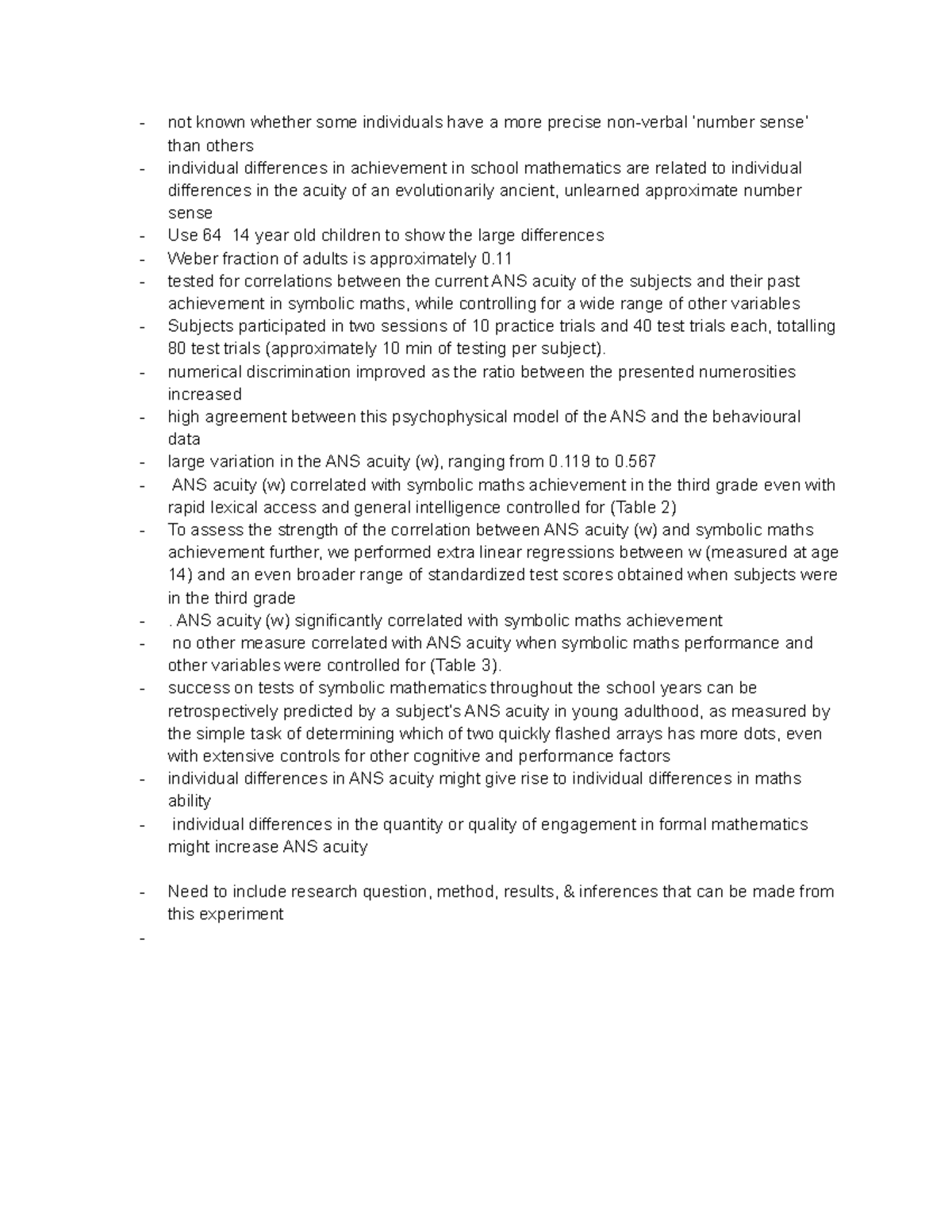 Eli article notes - This was taken Fall 2020 with Prof. Liberman - not ...
