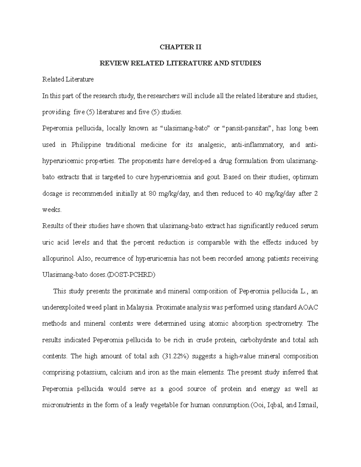 Example of Review of Related Literature and Studies - CHAPTER II REVIEW RELATED LITERATURE AND ...