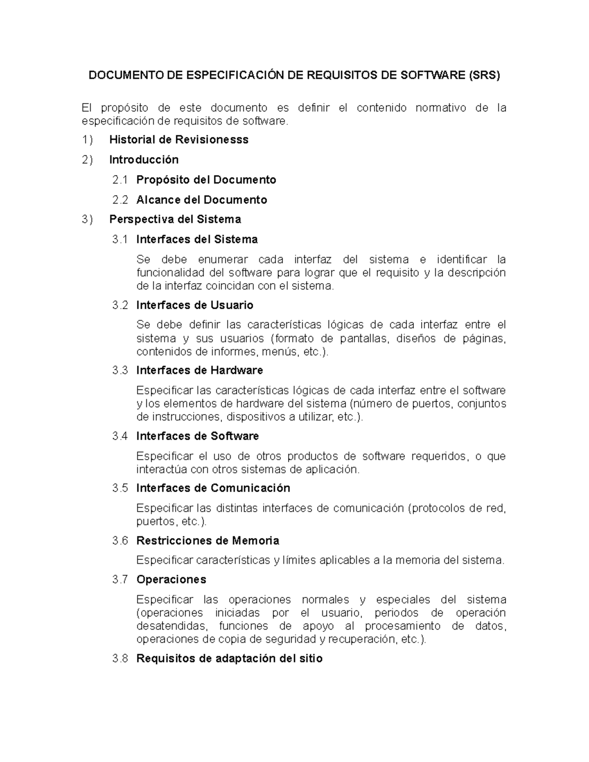 2 - adasdasd - DOCUMENTO DE ESPECIFICACIÓN DE REQUISITOS DE SOFTWARE (SRS) El propósito de este ...