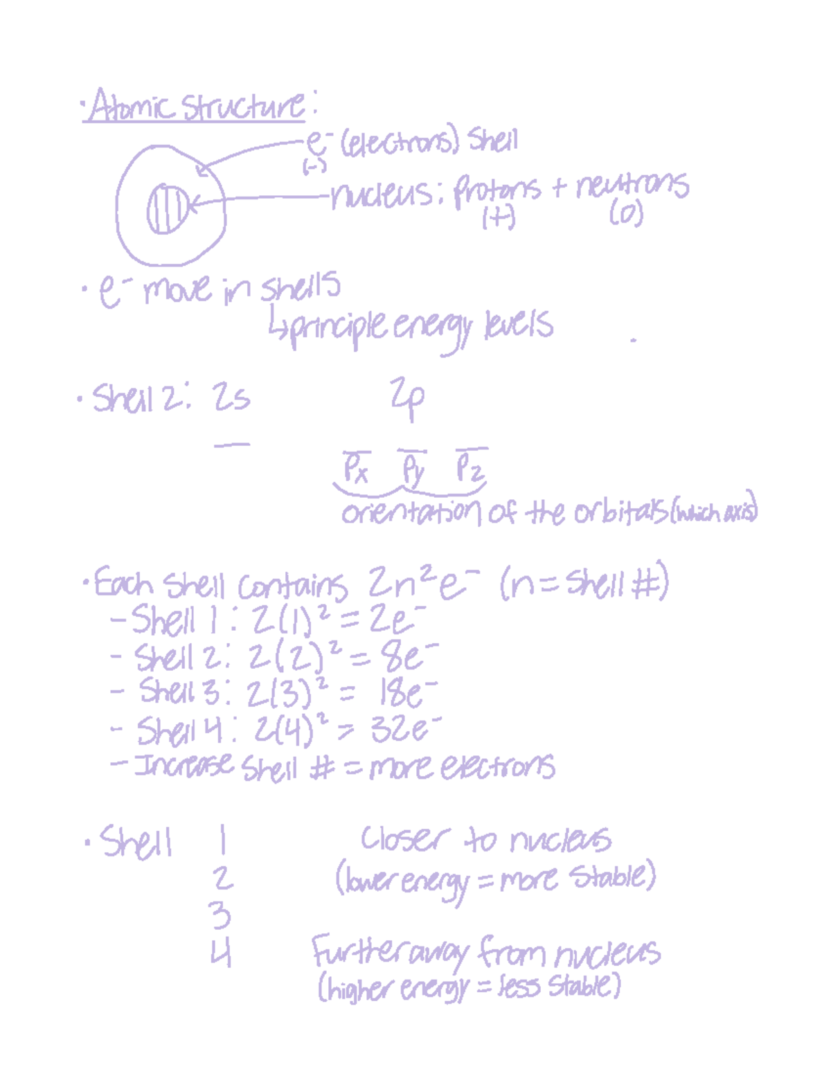 Chapter 1 Lecture - Atomic structure E electrons shell nucleus protons ...