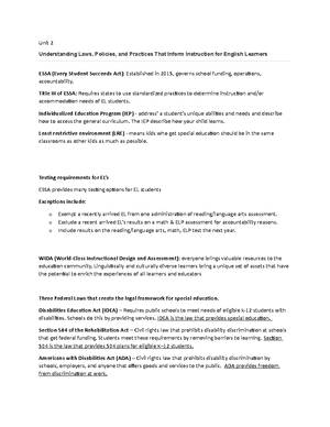 D096 Unit 3 quiz - Study materials - - Studocu