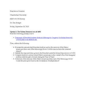 Week 7. The Civil Rights Movement - Franchesca Gonzalez Chamberlain ...