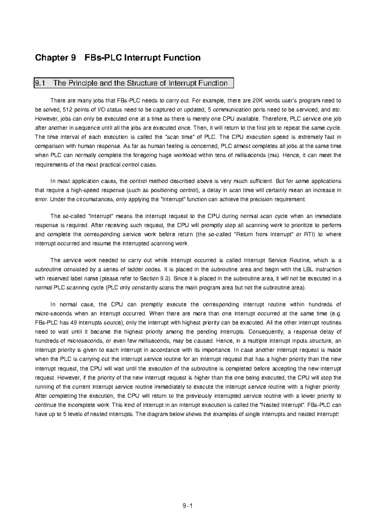 Chapter 9 FBs-PLC Interrupt Function - Chapter 9 FBs-PLC Interrupt ...