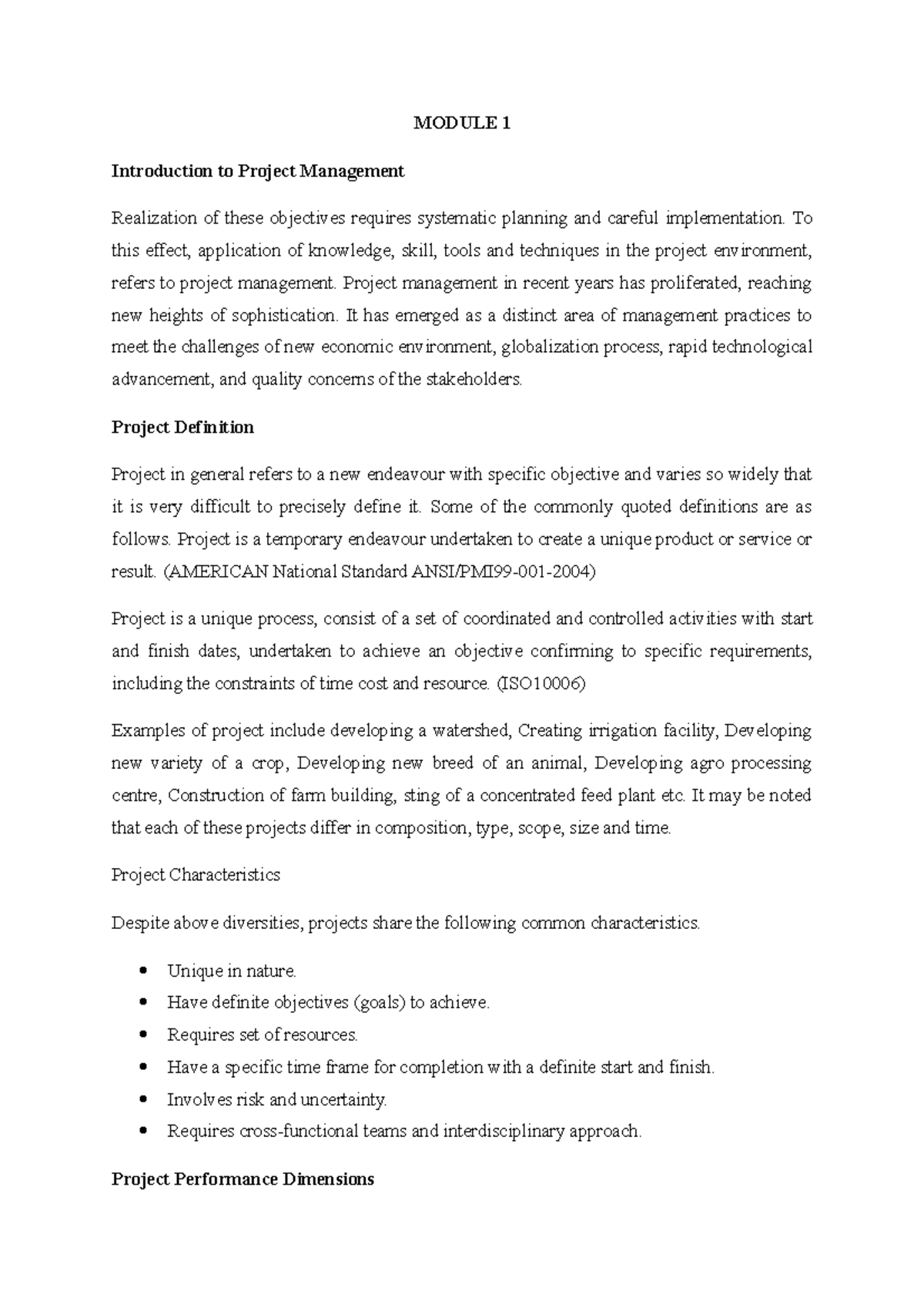 Module 1 CPEM - Civil Engineering Project Management is a course; where ...