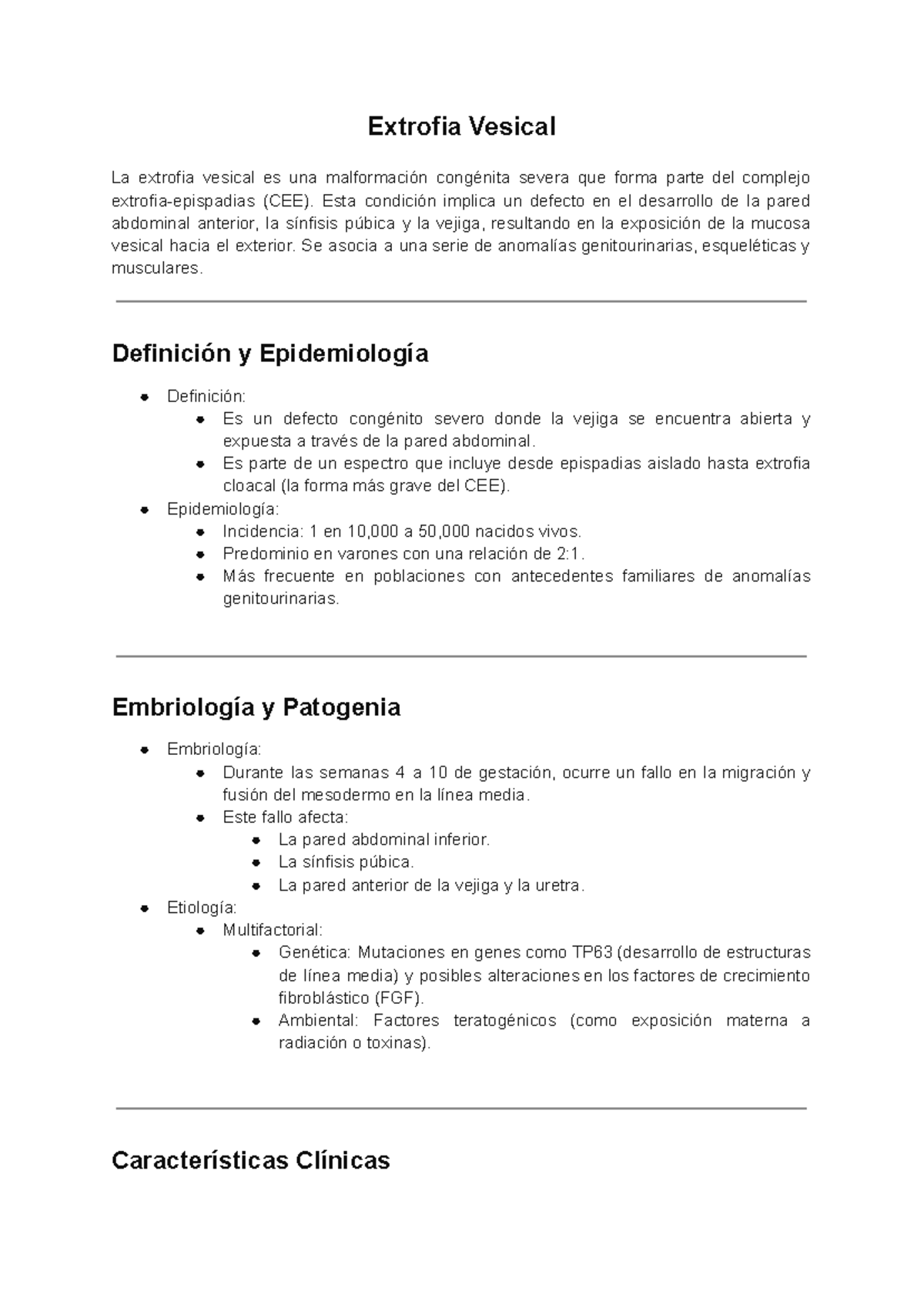 Extrofia Vesical - Urología - Extrofia Vesical La extrofia vesical es ...