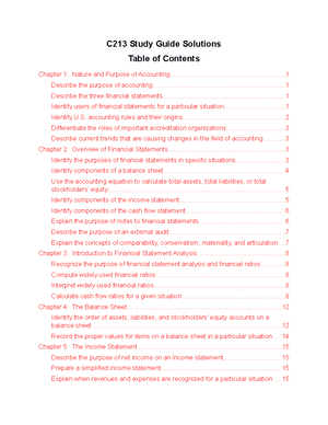 Cheat Sheet - c213 - C213 – Accounting for Decision Makers “Cheat Sheet ...