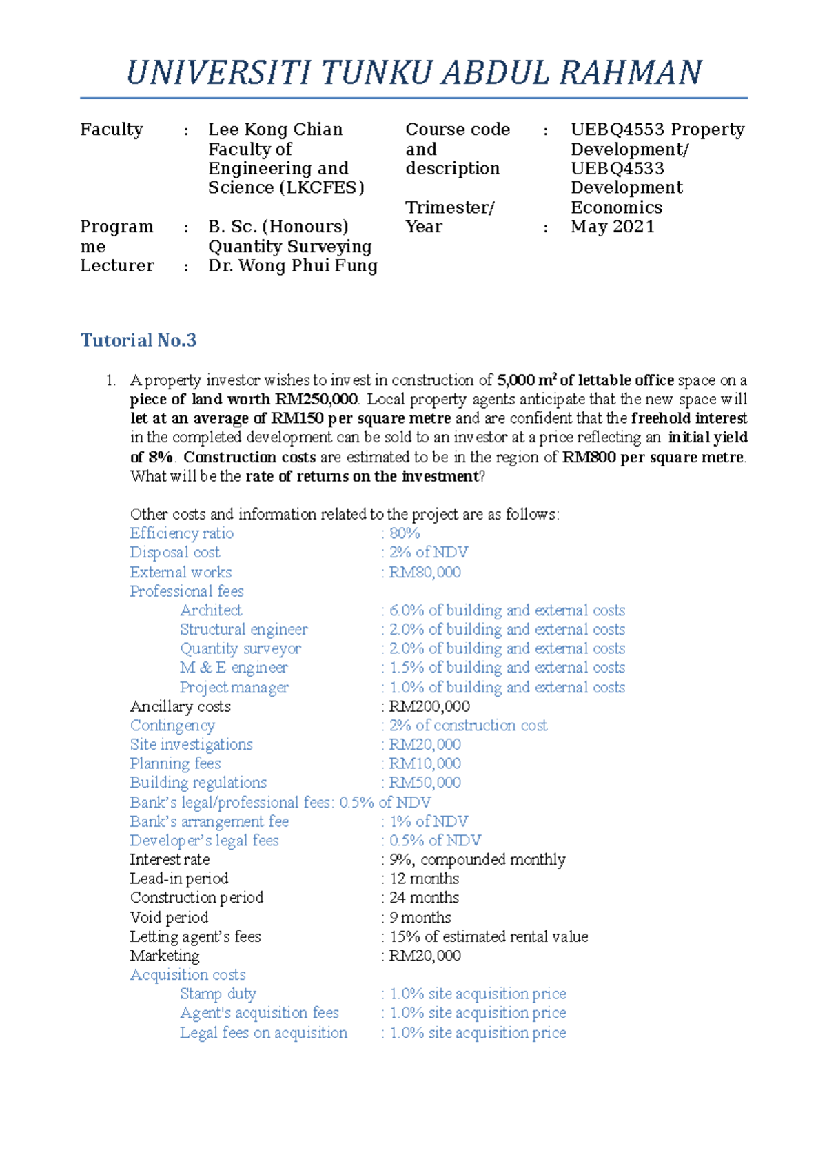 Tutorial 3 202105 - .... - Financial Accounting 2 - Studocu