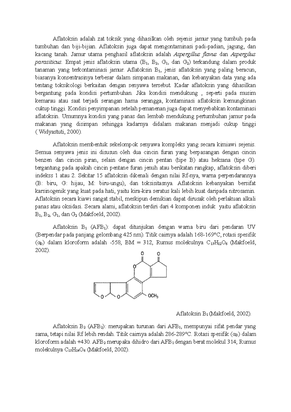 Aflatoksinih - tugas merangkum tentang aflatoksin - Aflatoksin adalah zat toksik yang dihasilkan ...