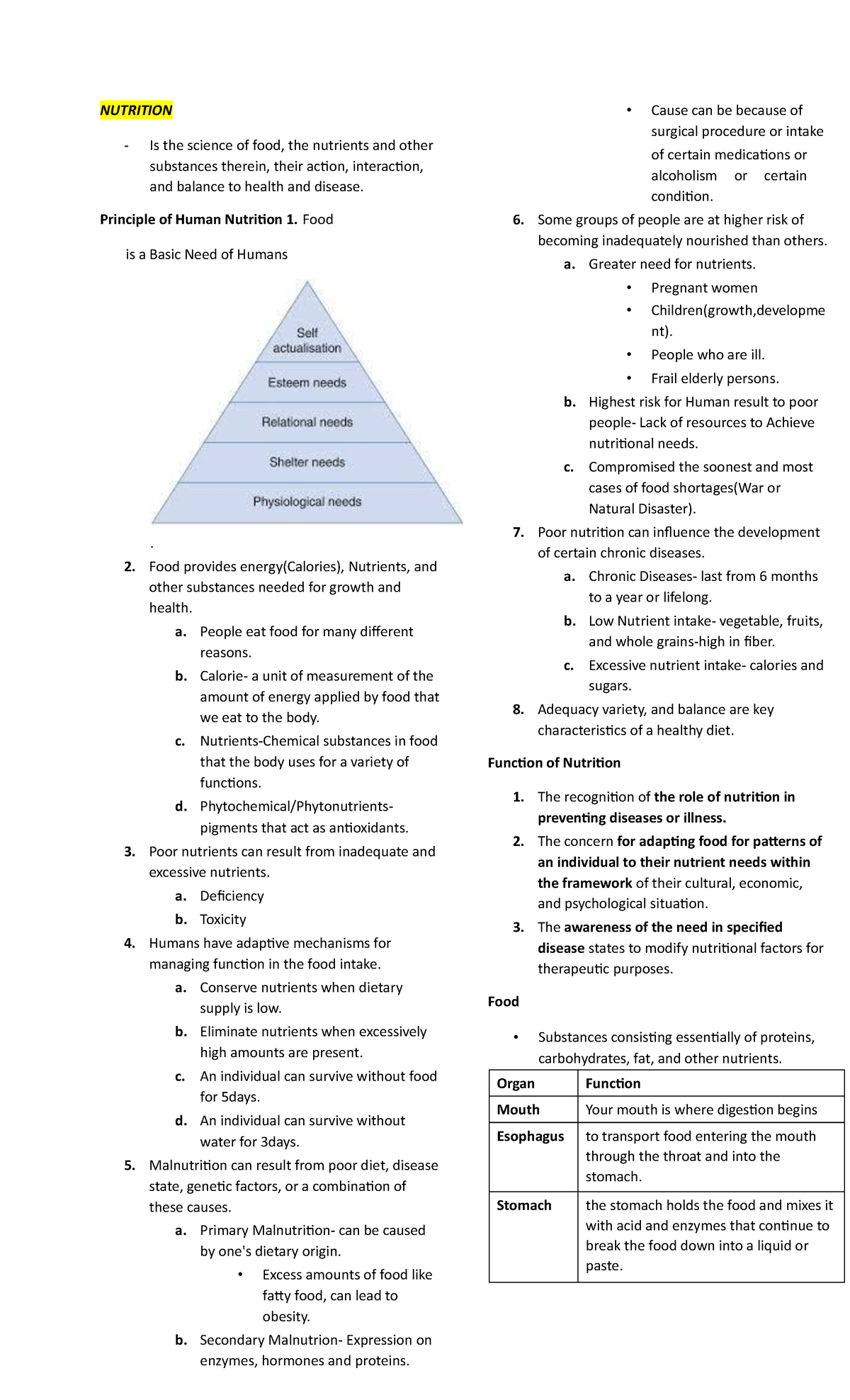 Nutrition-HAY - about nutrition facts. - NUTRITION Is the science of ...