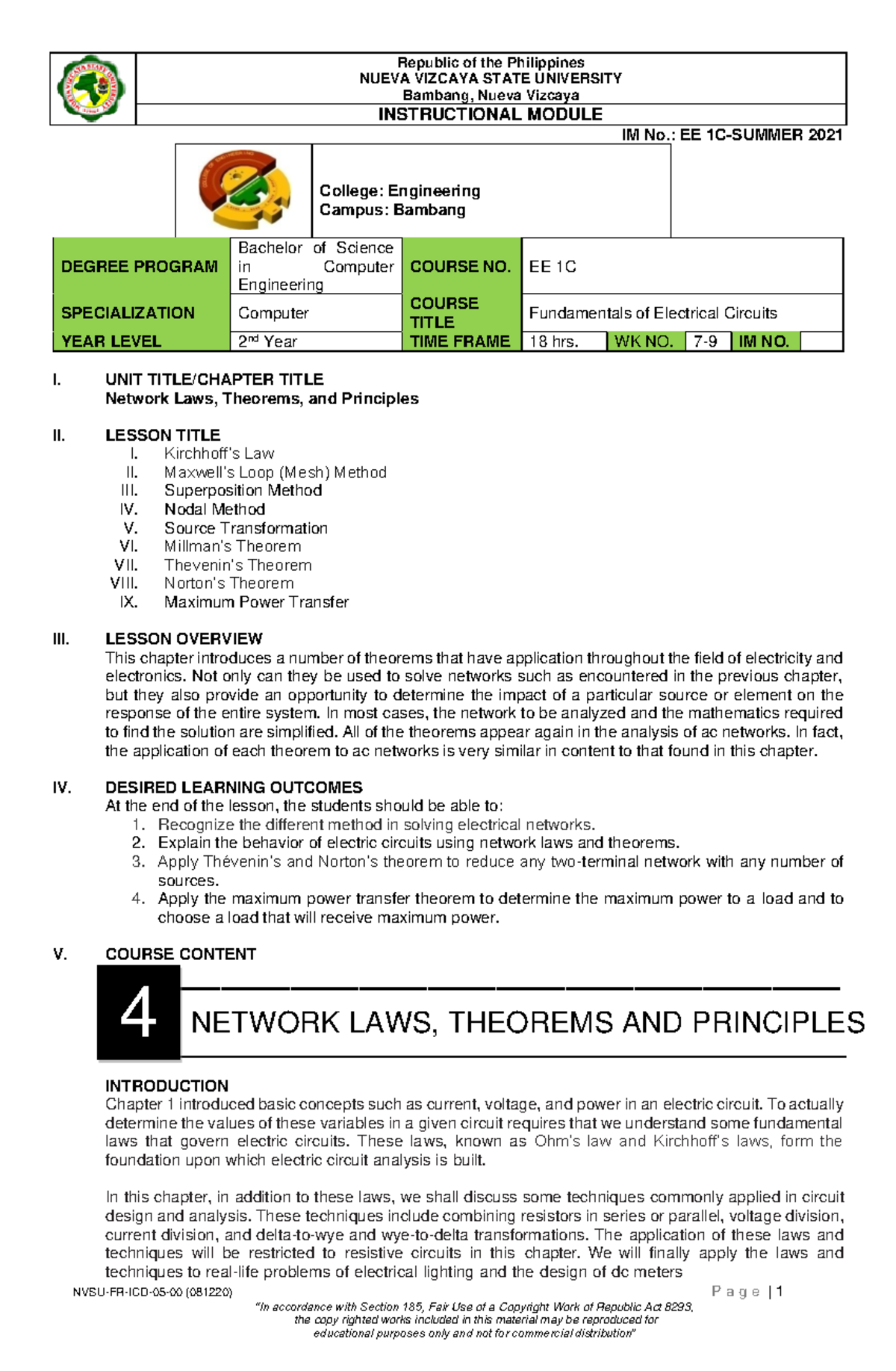 BEE-Module-4 Final - notes - NUEVA VIZCAYA STATE UNIVERSITY Bambang ...