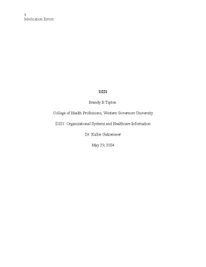 D221 Task 1 Completed - D221 Practice Improvement Plan Proposal Ashley ...