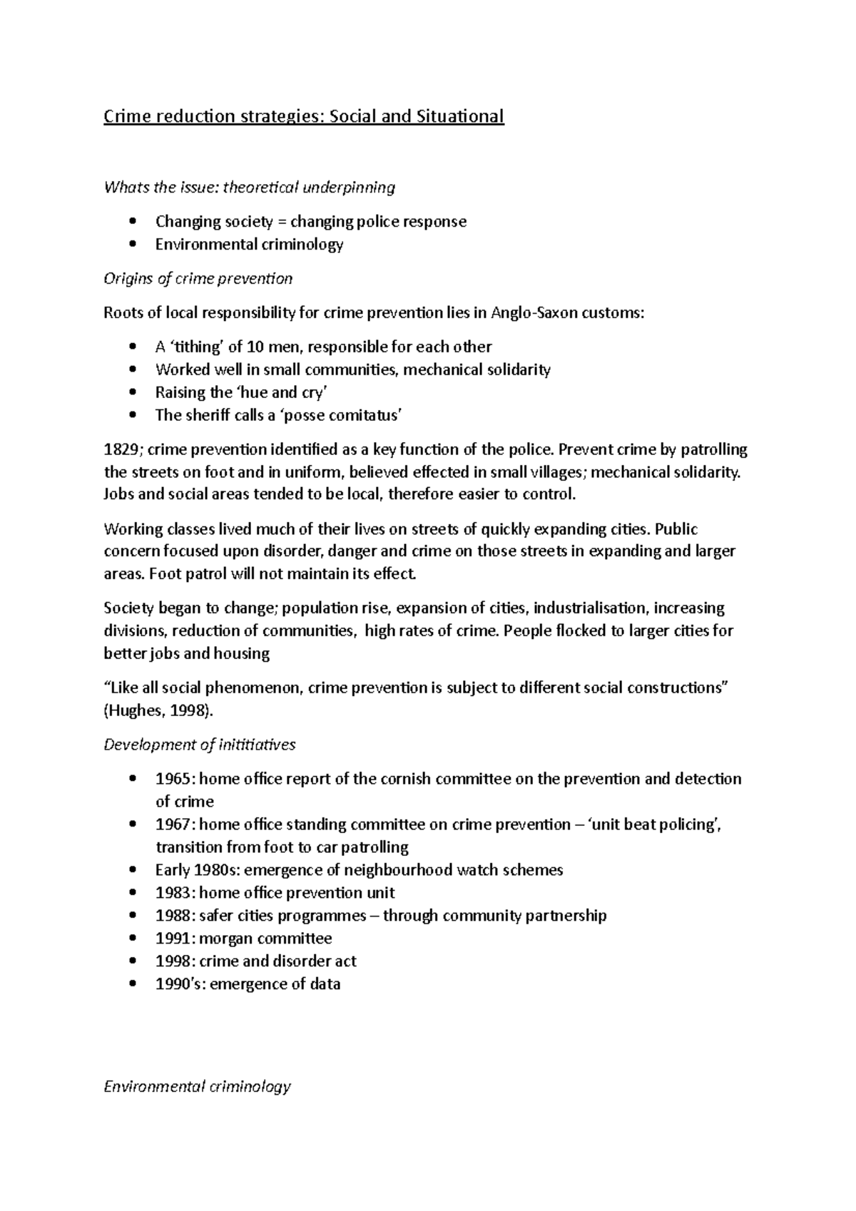 L.9+10 Crime reduction strategies social and situational - Crime ...
