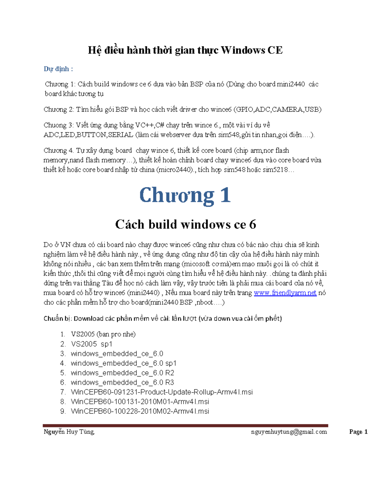 How Build Win CE 6 - Hệ điều hành thời gian thực Windows CE Dự định ...