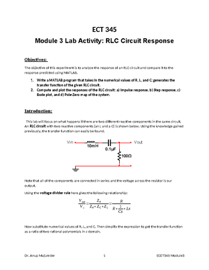 ECT345 Lab Instruction Module 2 - ECT 345 Module 2 Lab Activity: Signal ...