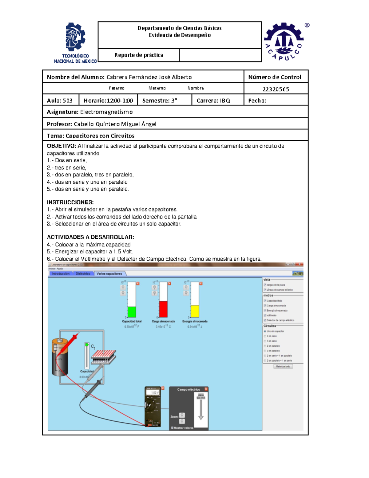 Circuitos de capacitores (Recuperado automáticamente) - Nombre del ...