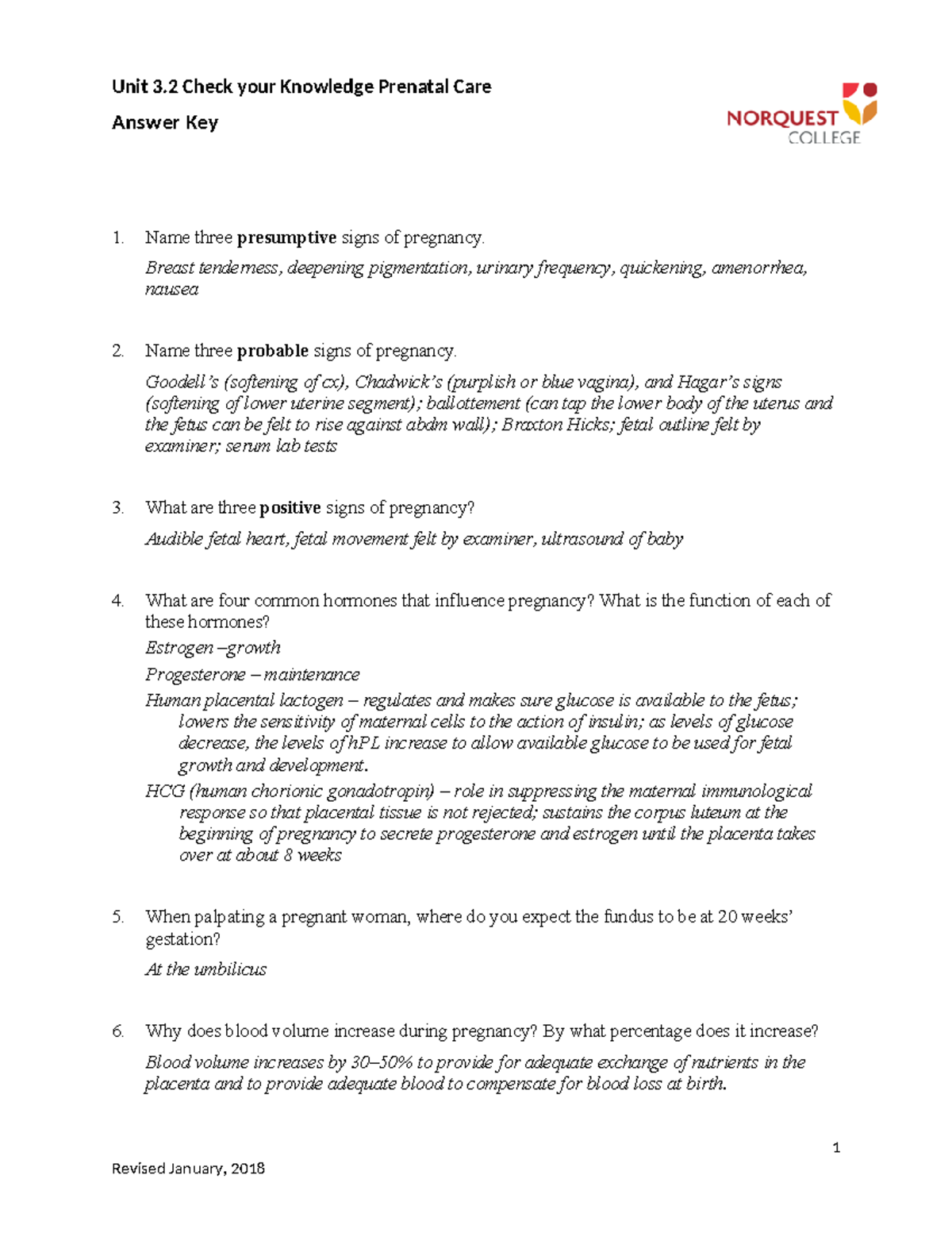 Unit 3 Topic 3.1 Review Answer Key - Unit 3 Check your Knowledge ...