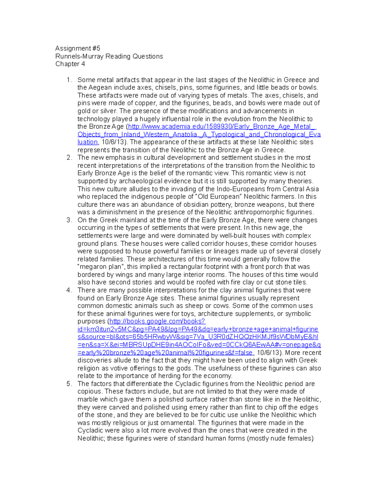 Reading questions 5 chapter 4 - Assignment Reading Questions Chapter 4 ...