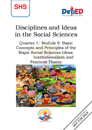 Humss-DISS Module 13 Q2 Week13 - SHS Disciplines and Ideas in the ...