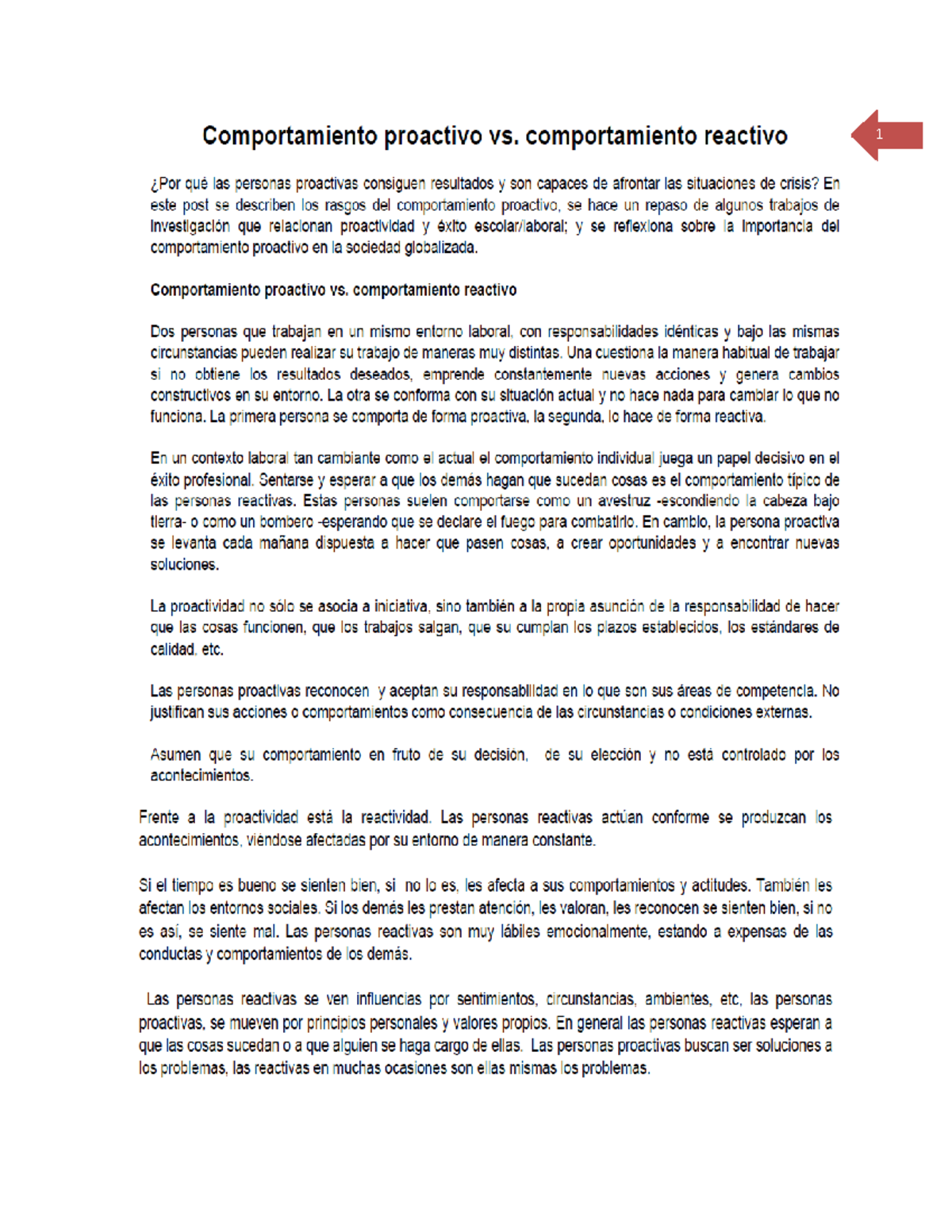 (10) Proactividad (modelo reativo Vs modelo proactivo) - PREGUNTAS GUÌA ...