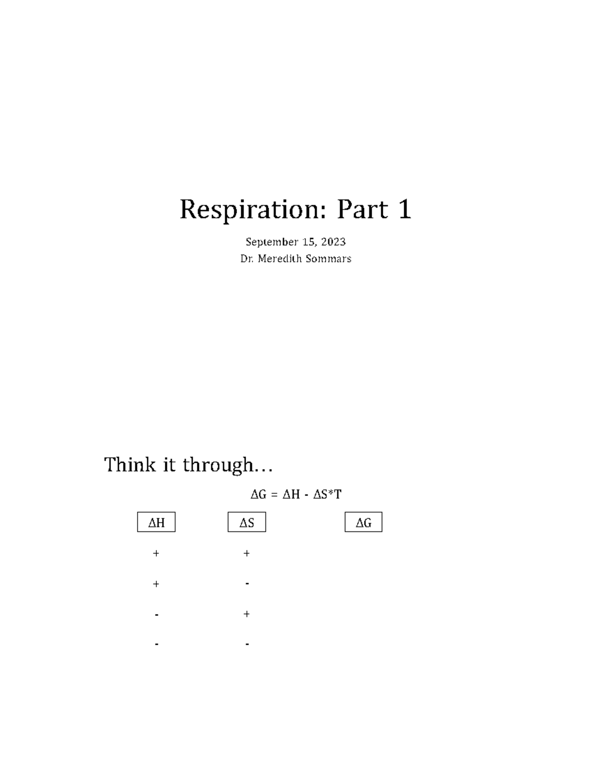 Respiration Part1-9-15-23-Student Notes-BW - Respiration: Part 1 ...