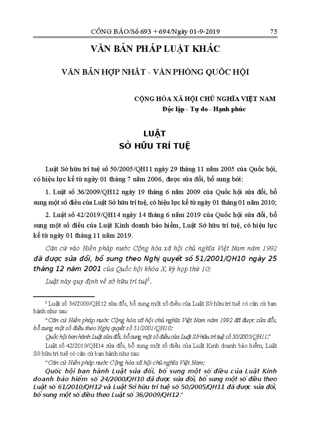 2019 693 + 694 07-VBHN-VPQH - VĂN BẢN PHÁP LUẬT KHÁC VĂN BẢN HỢP NHẤT ...
