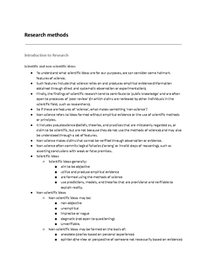Psych Notes - PSYCHOLOGY UNITS 3 AND 4 2023 - 2027 Study Design Table ...