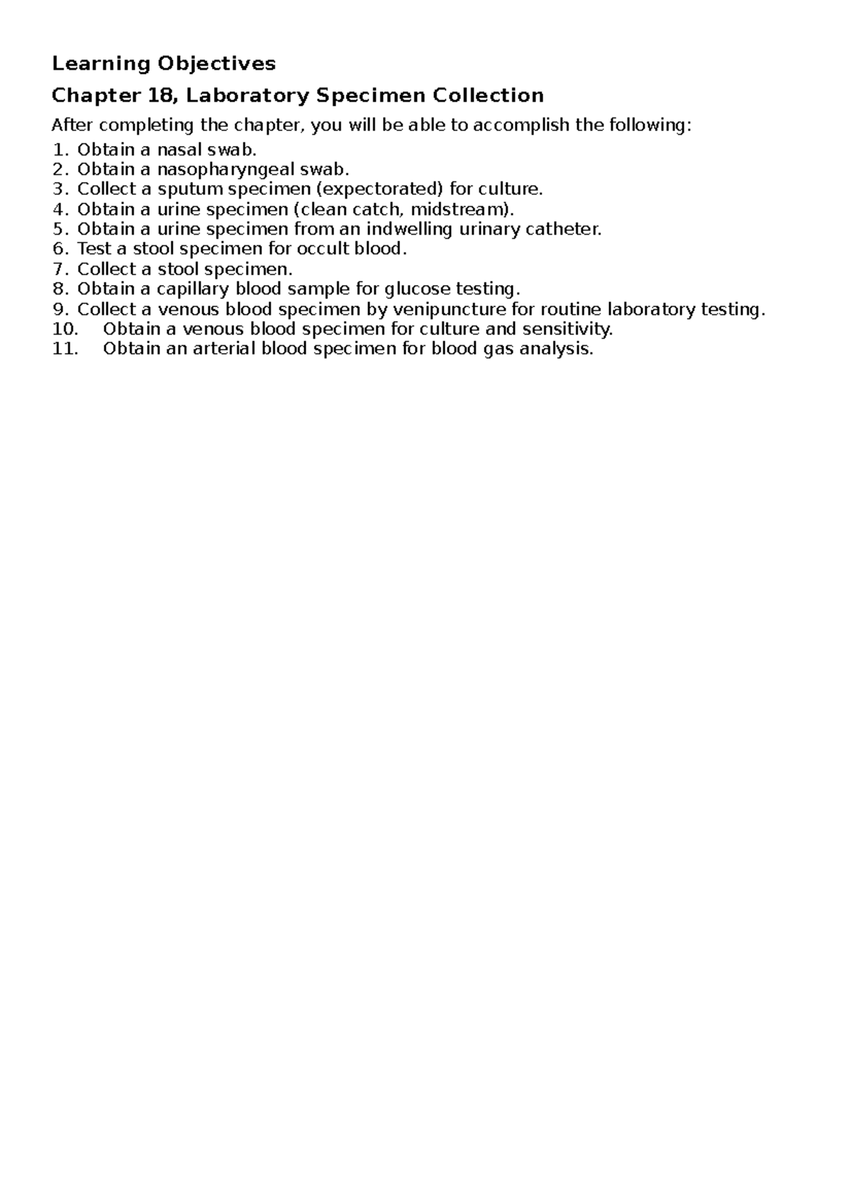 LO Chapter 18 LEARNING OBJECTIVES - Learning Objectives Chapter 18 ...
