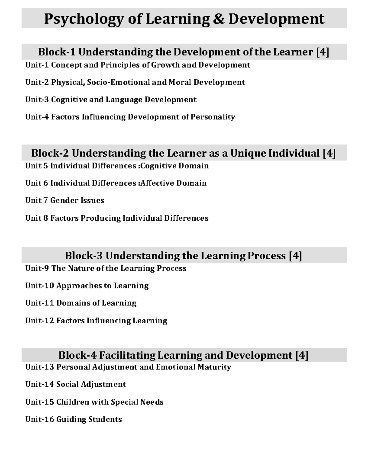 PROF ED 1 - Ebook Child AND Adolescent Learners - Psychology of ...