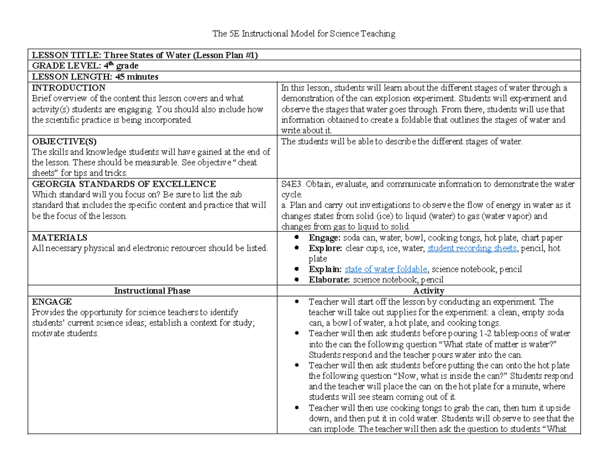 Curriculum Curator - Zamudio - The 5E Instructional Model for Science ...
