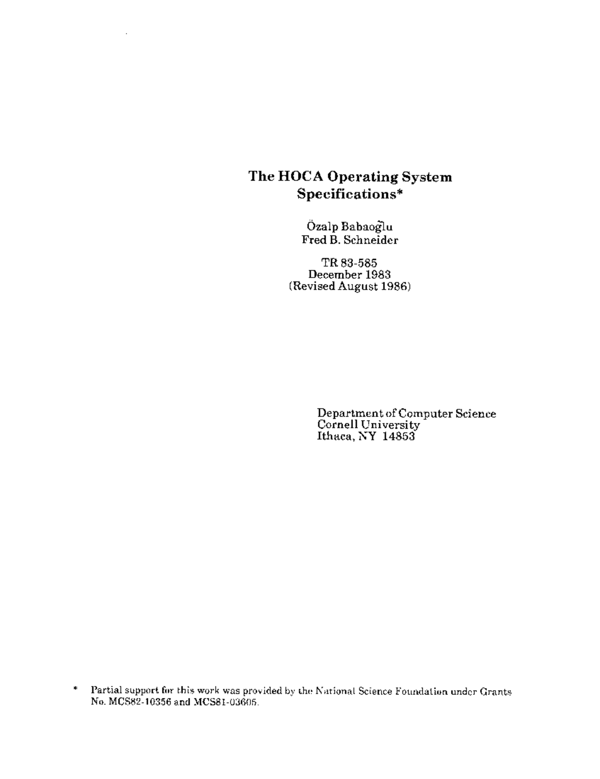 HOCA specification - CS 452 - Studocu