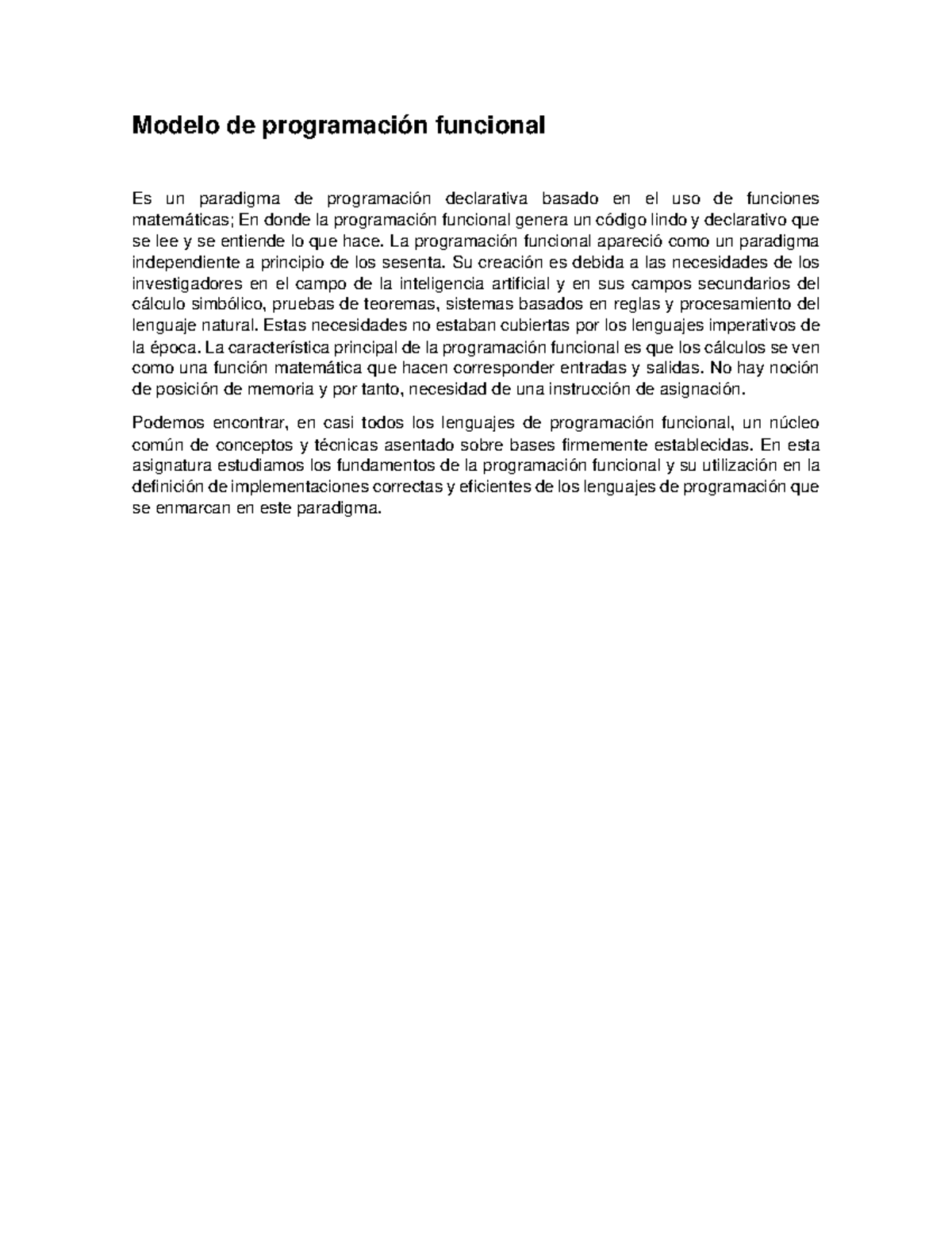 Modelo de programación funcional-torres cedillo david alejandro - Modelo de programación ...
