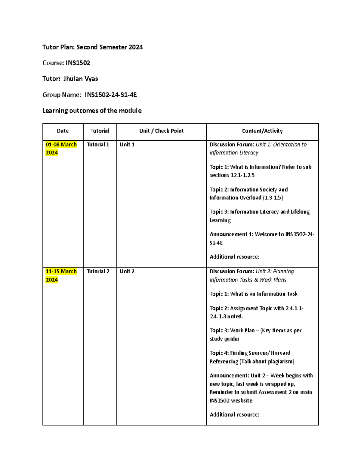 Tutor Plan - Jhulan Vyas INS1502-24-S1-4E 106460 afcc12119 ...