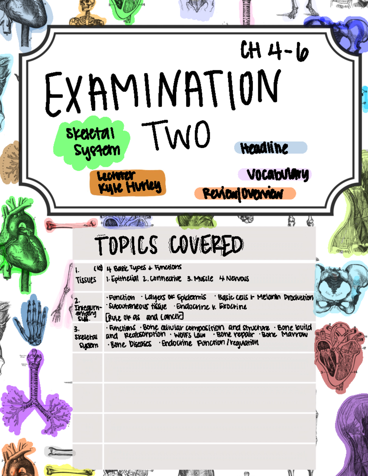 Examination #2 Lecture Notes - CH 4- ####### EXAMINATION TWO system ...