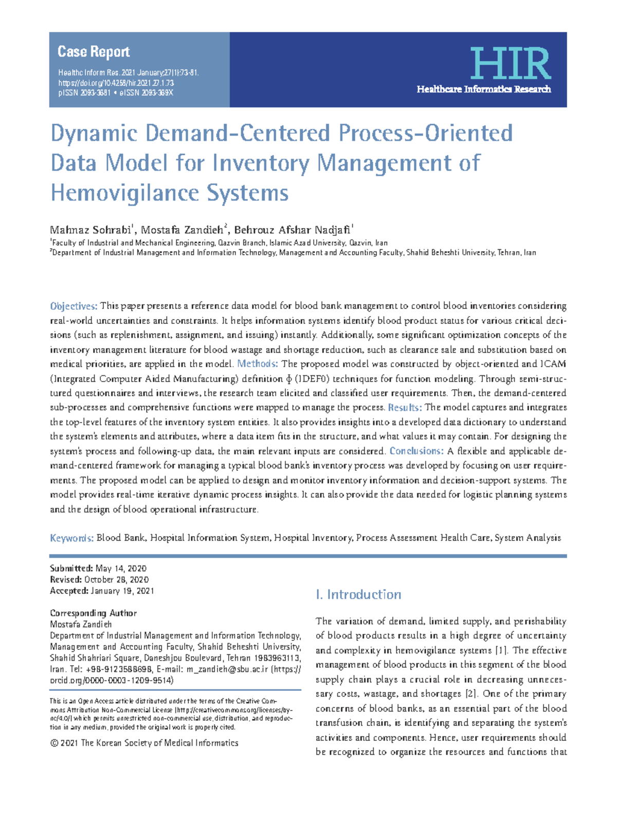 Dynamic demand-centered process-oriented data model for inventory ...