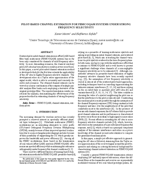 Document - Electrical Enginnering - Spectral Efficient Channel Estimation Algorithms for FBMC ...
