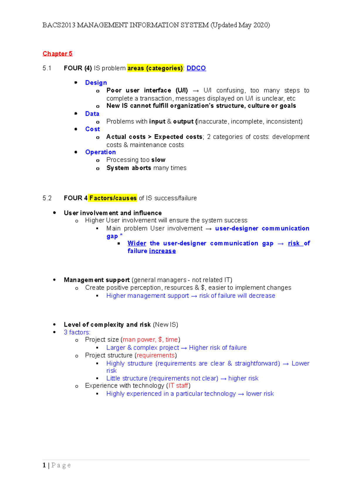 Tutorial 5 Q - managing information system - Studocu