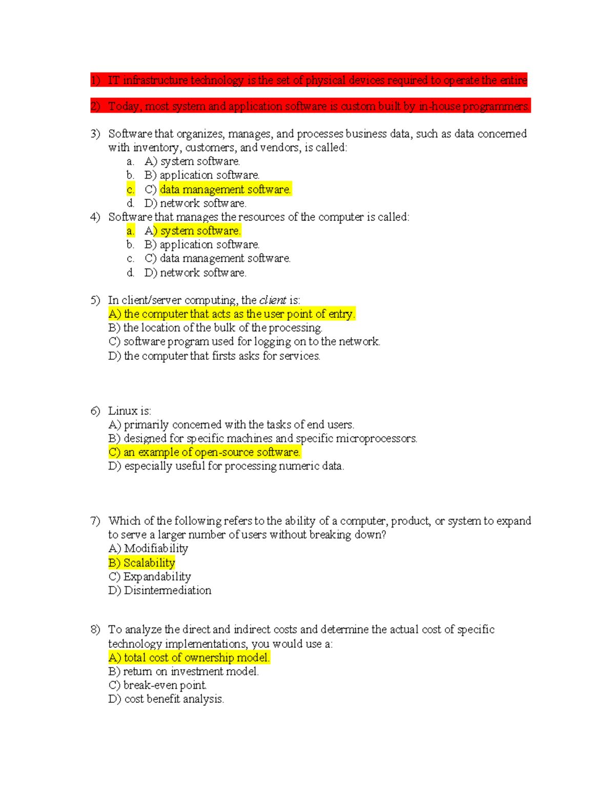 Chapter 5 Summary Management Information Systems It Infrastructure Technology Is The Set Of
