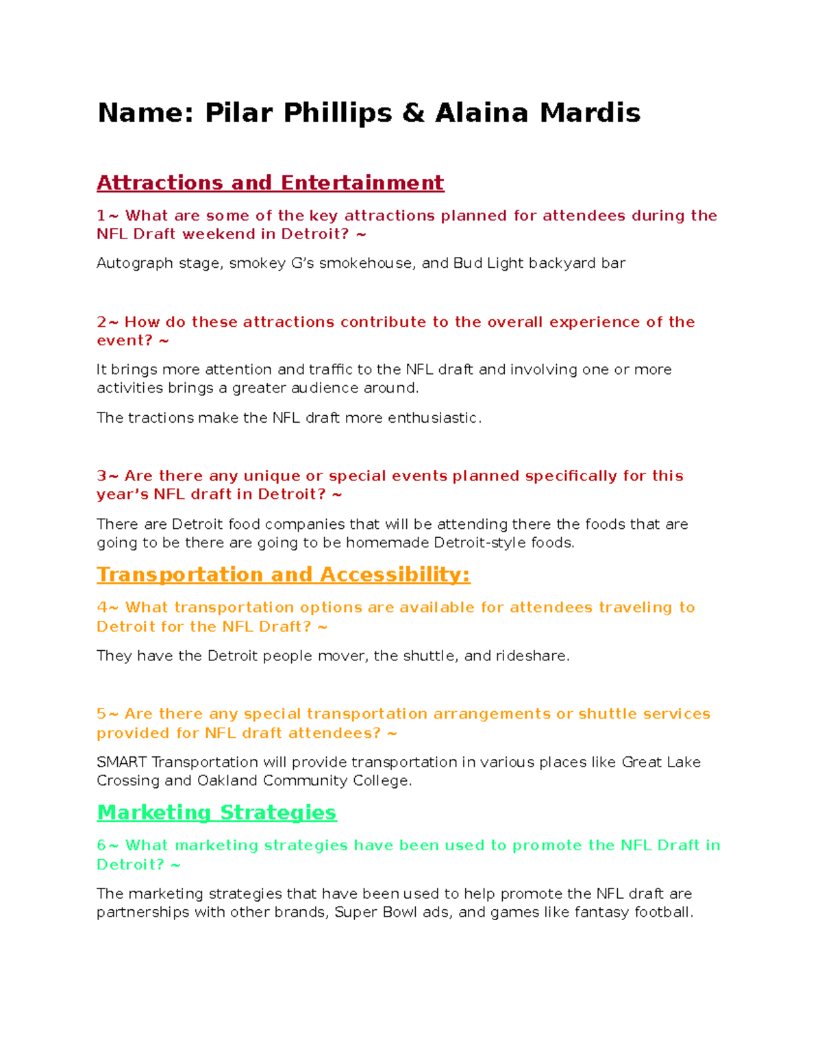 NFL draft - blah - Name: Pilar Phillips & Alaina Mardis Attractions and ...