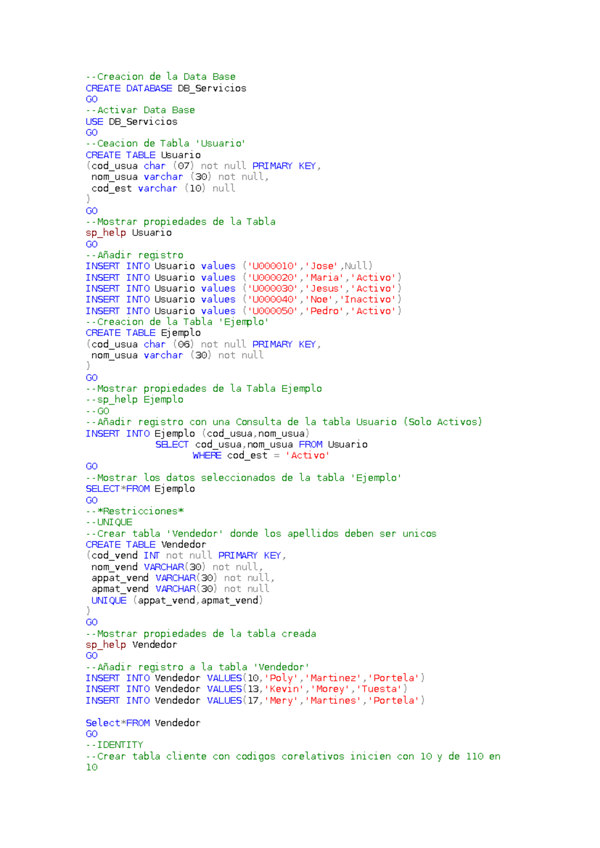 S08 DB restricciones - ejercicios resueltos -Creacion de la Data Base ...