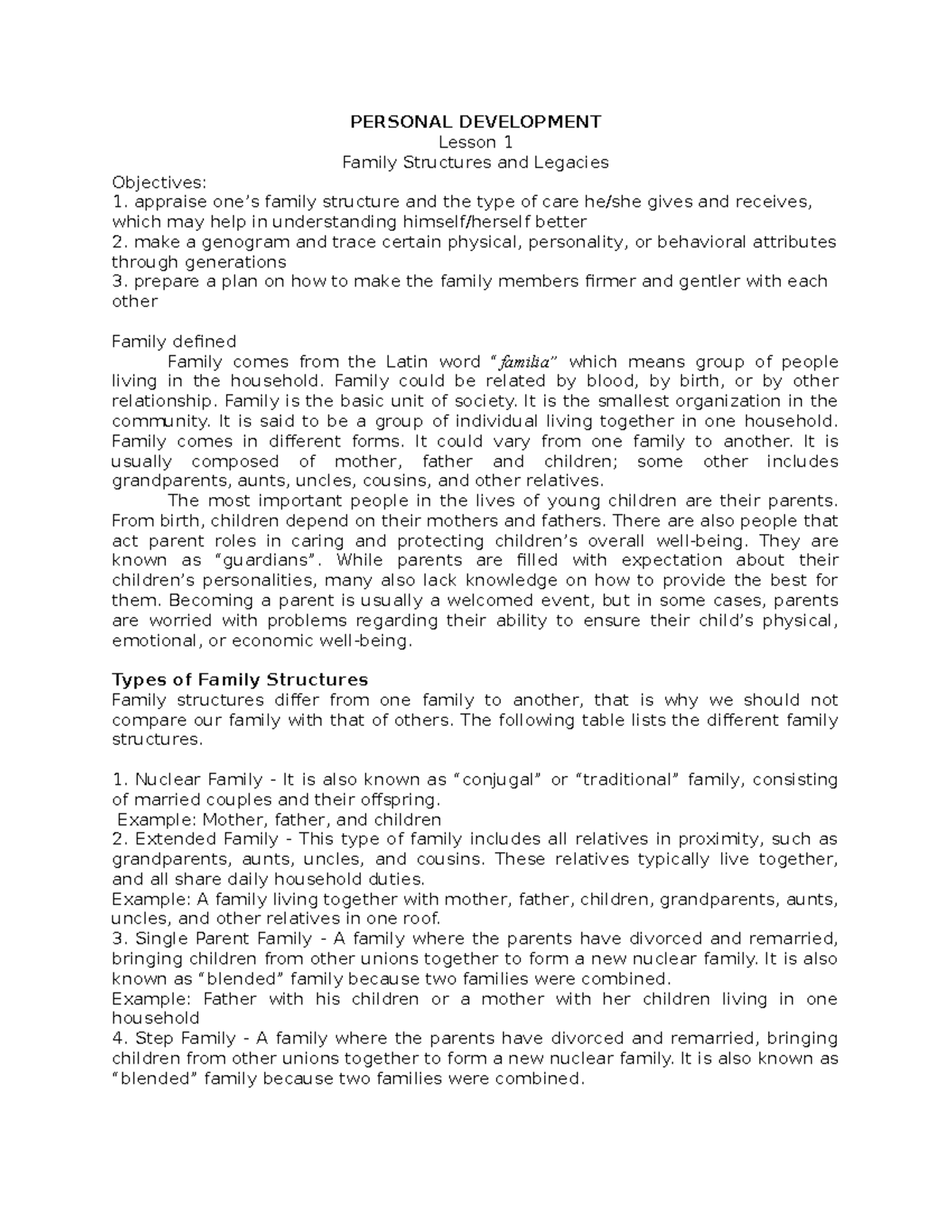 Lesson 1 Q4 Perdev - It is a my take notes for hope - PERSONAL ...