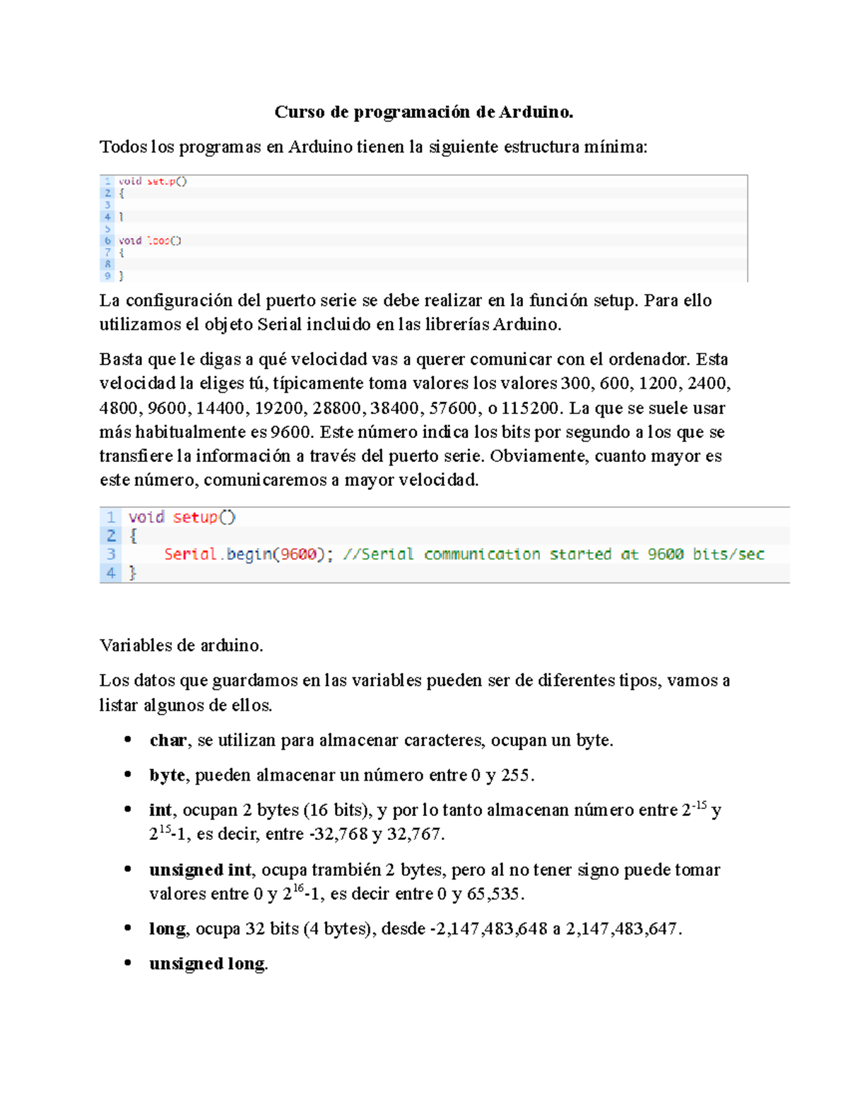 Curso de programación de arduino - Todos los programas en Arduino ...