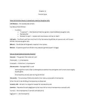 Biology - Chapter 14 Notes - Chapter 14 Mendel and the Gene Idea Mendel ...